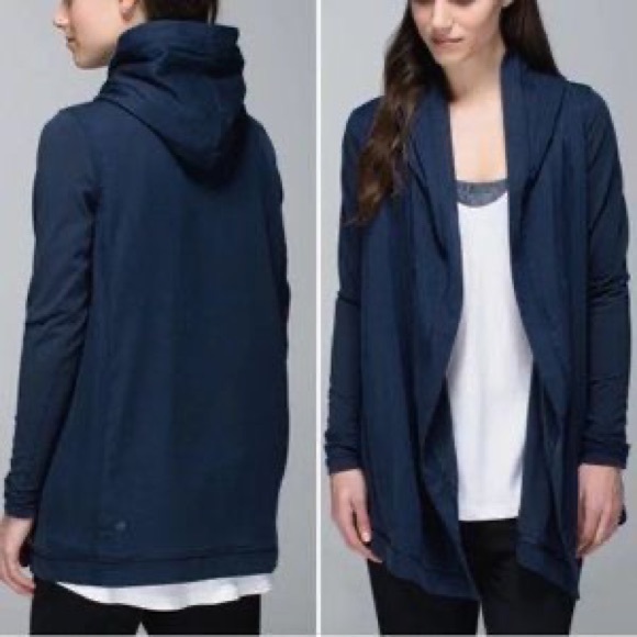 lululemon athletica | Jackets & Coats | Lululemon Navy Blue Button ...
